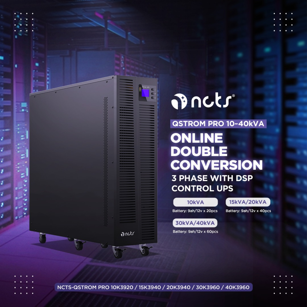 NCTS QSTROM PRO 3 PHASE ONLINE DOUBLE CONVERSION | NCTS